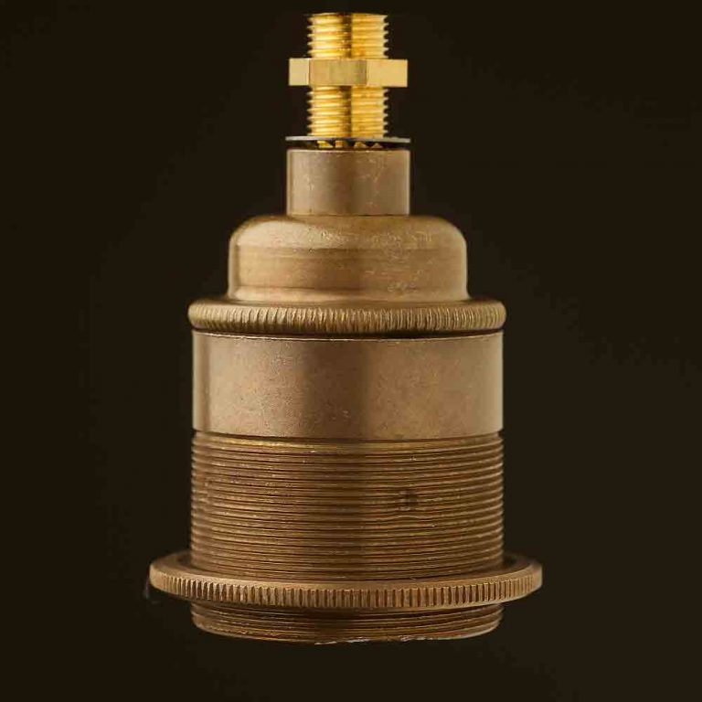 Antique Brass Threaded Lamp holder Edison E27 fitting