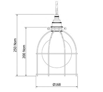 Large Light bulb plated cage fitting