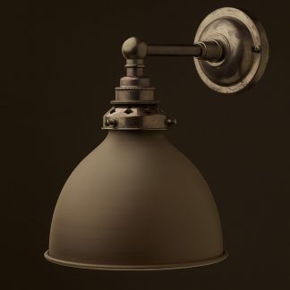 Bronze Straight Arm Wall Mount Shade - Edison Light Globes Pty Ltd