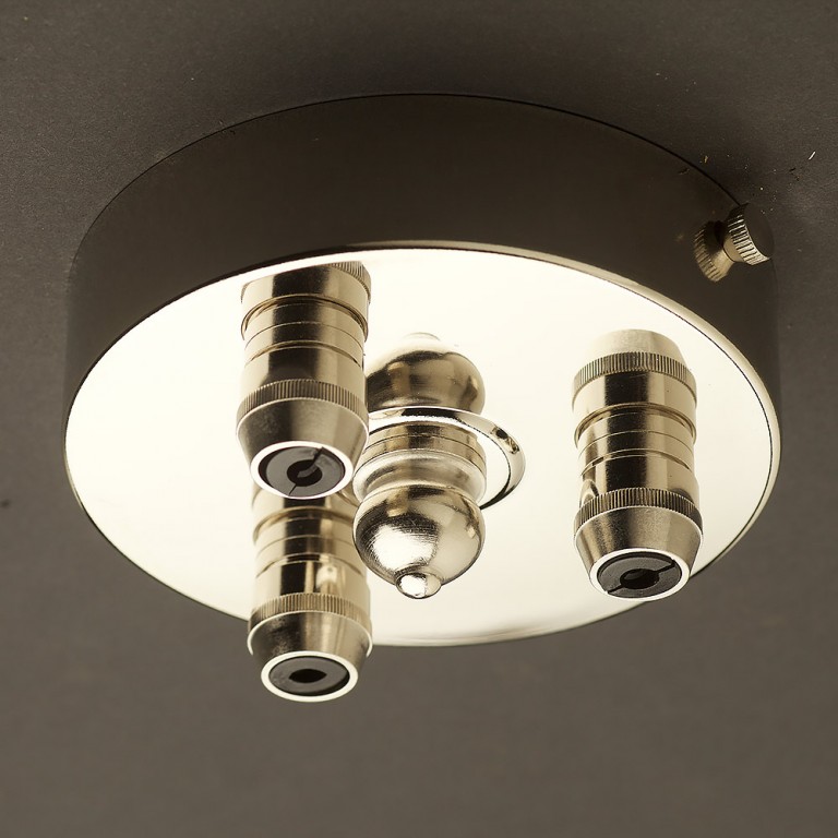 Nickel Multiple drop Cord grip ceiling plate