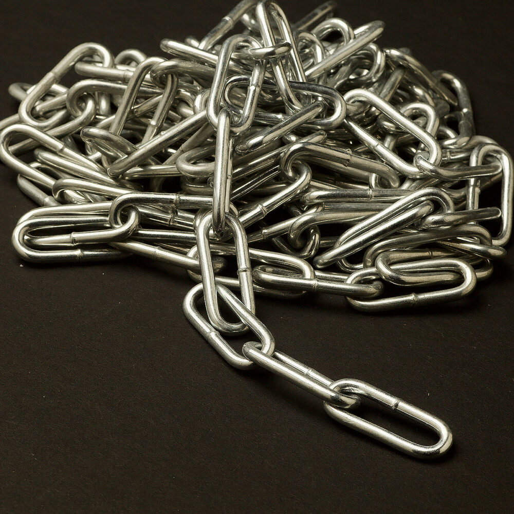 Industrial Lighting Chain Long Link Zinc Plated