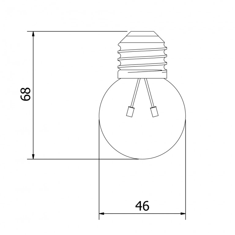 24V Fancy round .5W LED Cool clear Festoon bulb