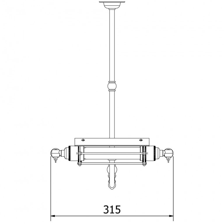 Vintage Edison Train Carriage light