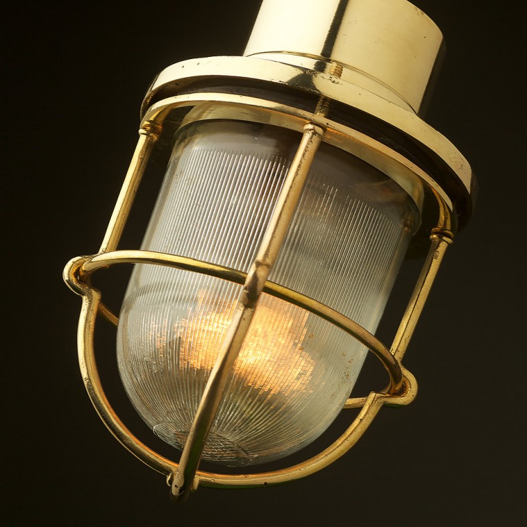 Adjustable Ships caged glass ceiling light - Edison Light Globes Pty Ltd