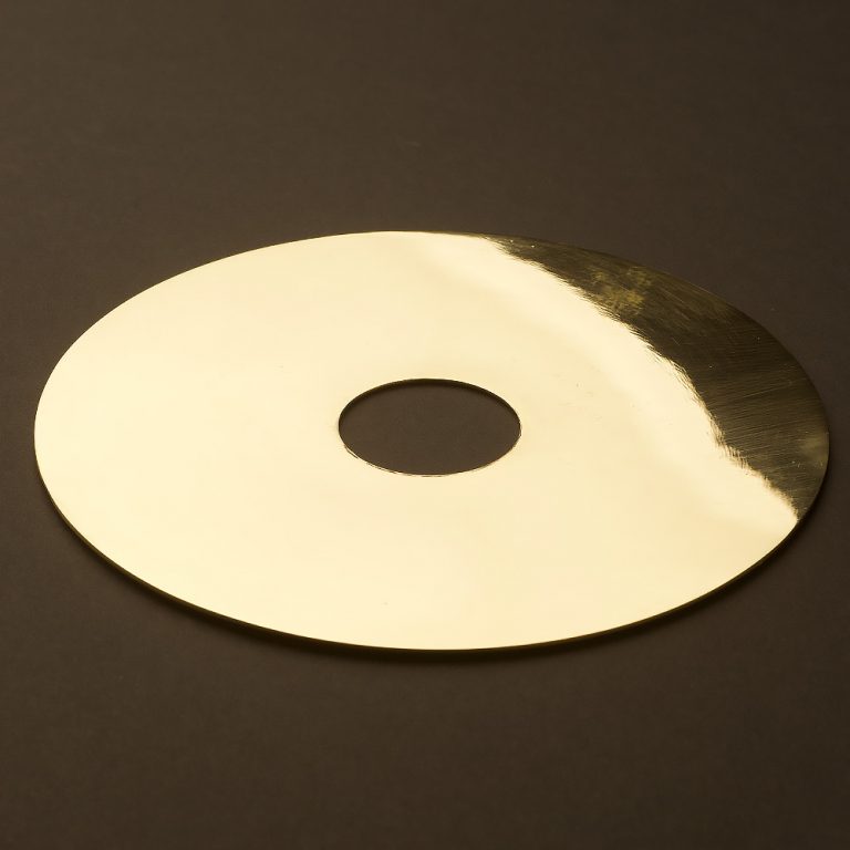 180mm New Brass disc light shade - Edison Light Globes Pty Ltd