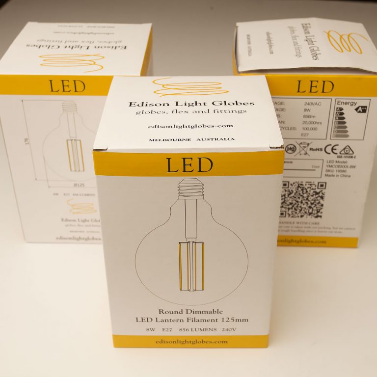 8 Watt Dimmable Lantern Filament LED E27 Clear 125mm 8 Watt Dimmable Lantern Filament LED E27 Clear 125mm