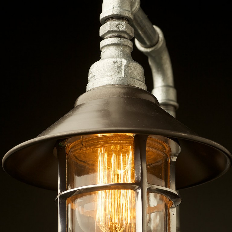 Outdoor Plumbing Pipe Wall Lamp