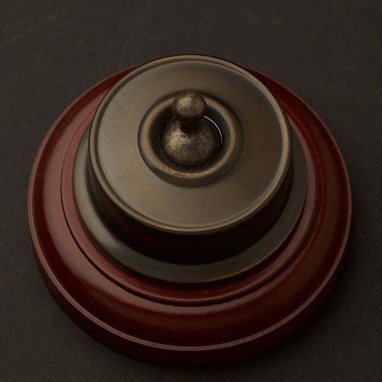 Federation Antique Brass single light switch