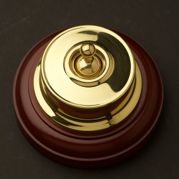 Federation Brass single light switch