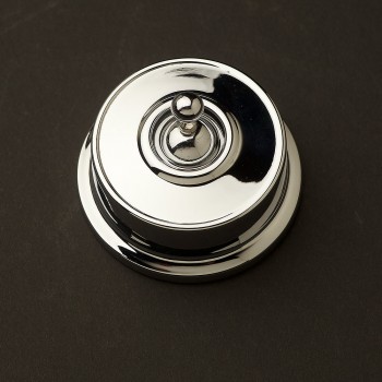 Federation Chrome plate single light switch