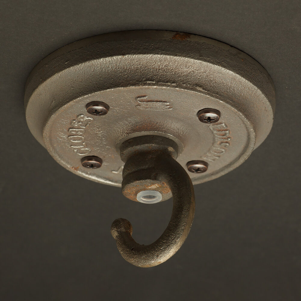 Cast iron chain hook ceiling plate