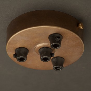 Antique Brass Multiple drop Plastic Cord grip ceiling plate