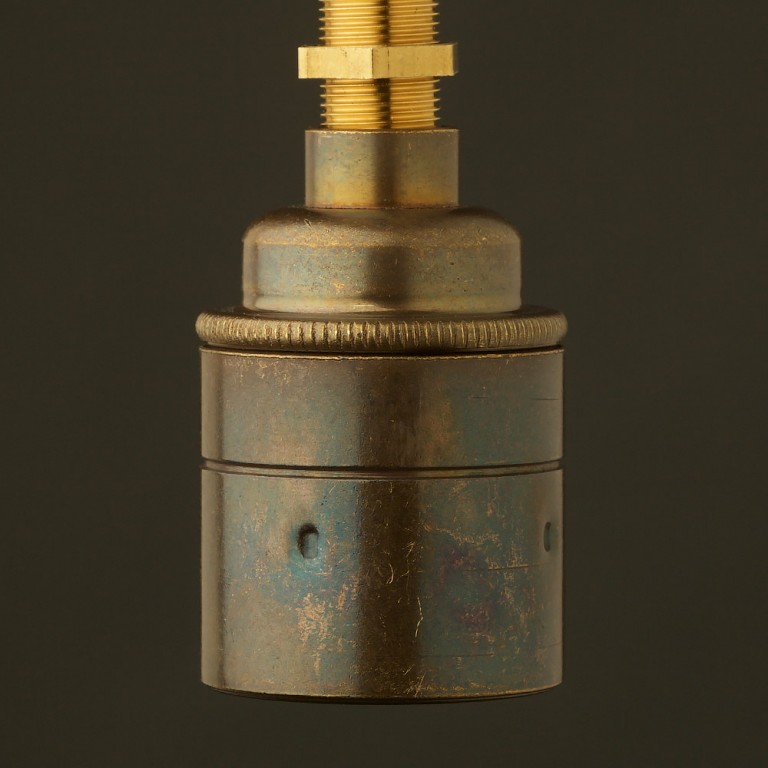 Brass Threaded Lamp holder Edison E27 smooth
