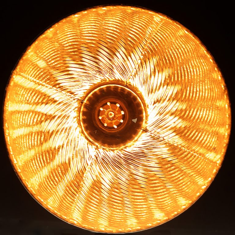 Ribbed glass green domed X-Ray shade pendant