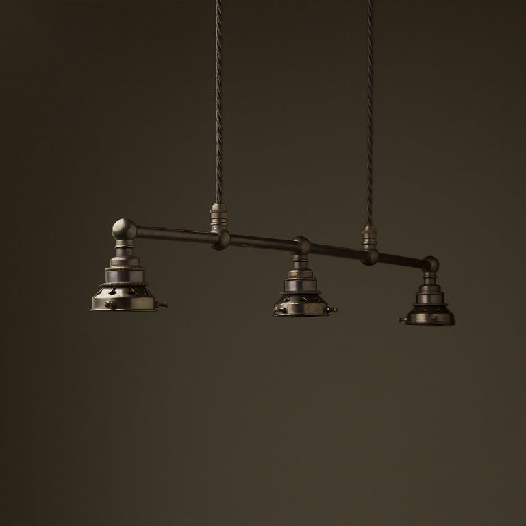 Bronze Edison Billiard Table Pendant with Multiple Shade Options