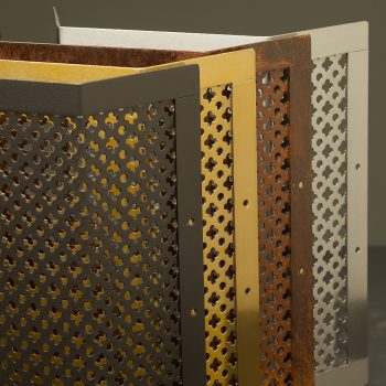 Club&round steel mesh narrow curved wall guard shade