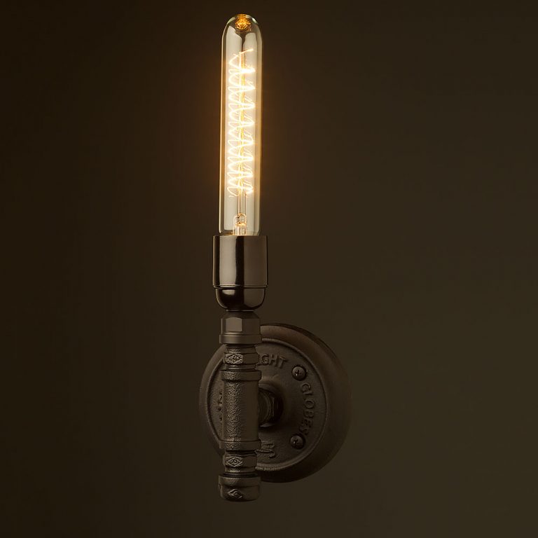 Vintage Black Bakelite Wall Candle Light E27