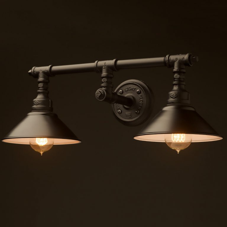 Plumbing Pipe Double Wall Shade Lamp