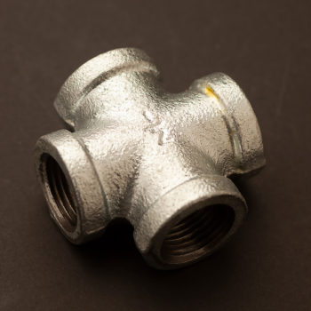 22mm (Half inch) plumbing pipe cross - Edison Light Globes Pty Ltd