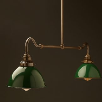 Antique Brass Single Drop Small Table Light: Sophisticated Design