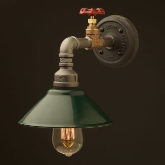 Small shade straight arm tap and wall light