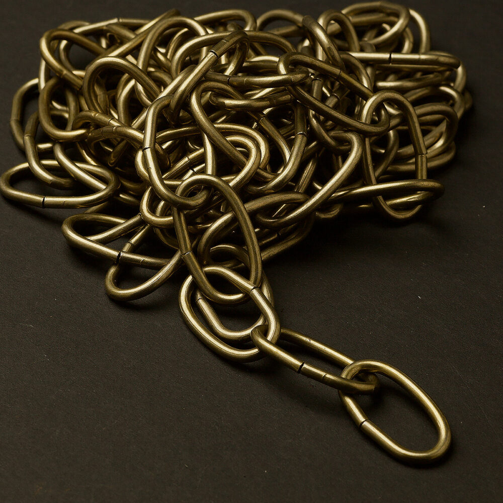 Antique brass finish Lighting Chain Oval