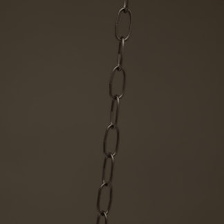 Flat black finish Lighting Chain Oval