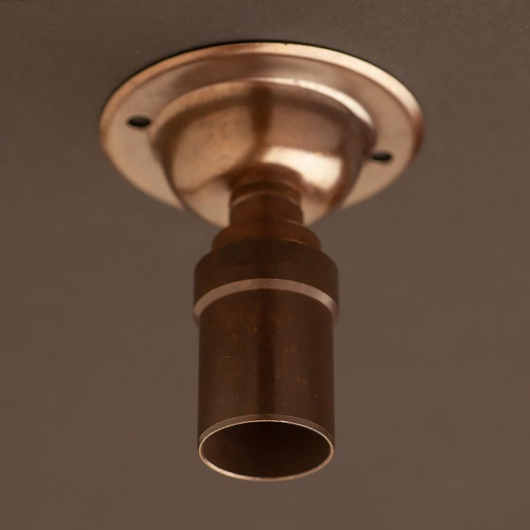 Smooth Antique Brass batten holder Edison E14