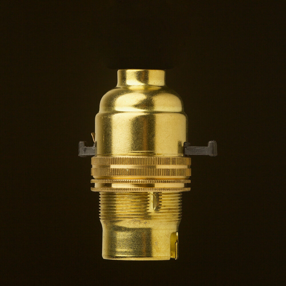 New Brass Switched Lamp holder Bayonet B22 fitting