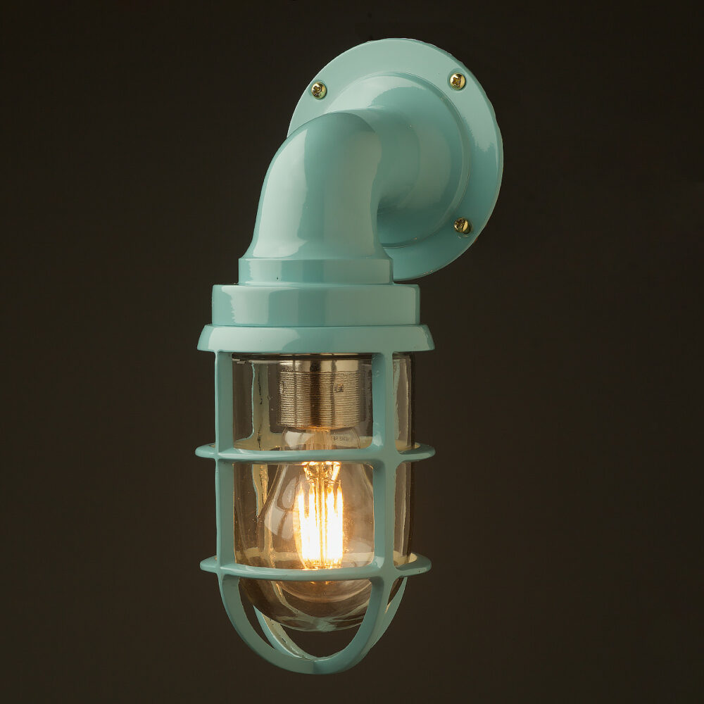 Vintage Powder Coated Ship Wall Light