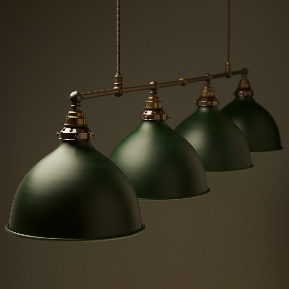 Vintage Edison Extra Long Billiard Table Pendant: Antique Charm