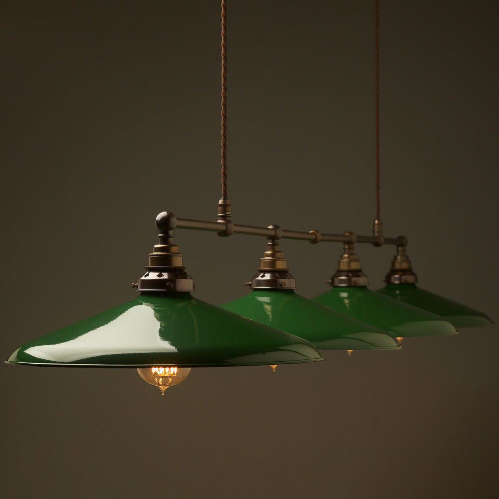 Vintage Edison Extra Long Billiard Table Pendant: Antique Charm