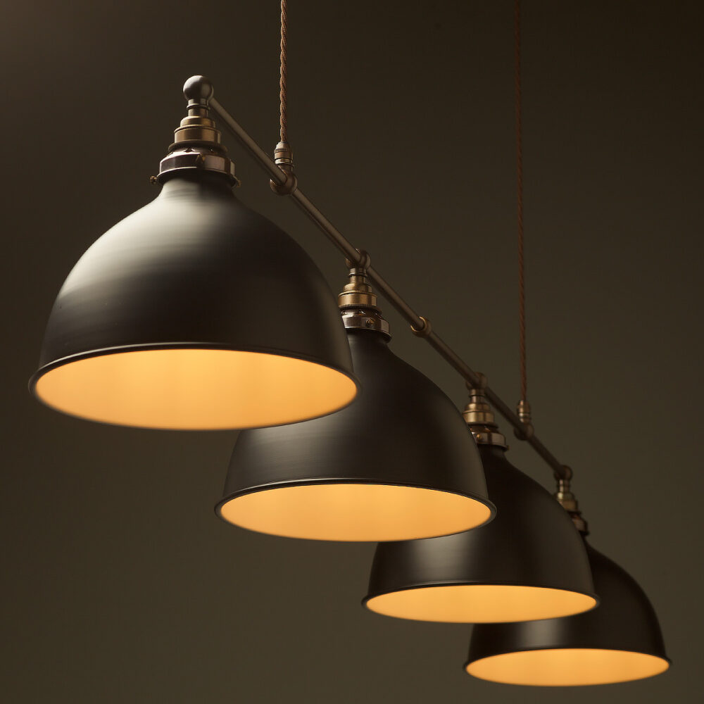 Vintage Edison Extra Long Billiard Table Pendant: Antique Charm