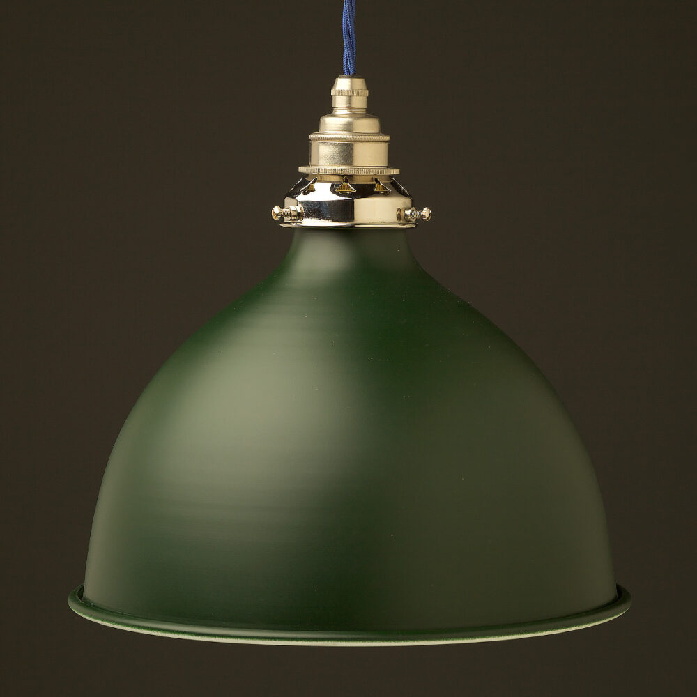 Antique green 270mm dome pendant