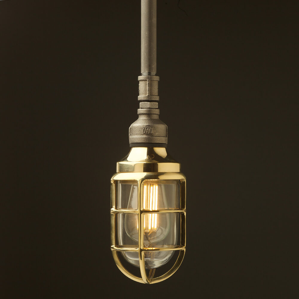 Plumbing Pipe Caged Pendant