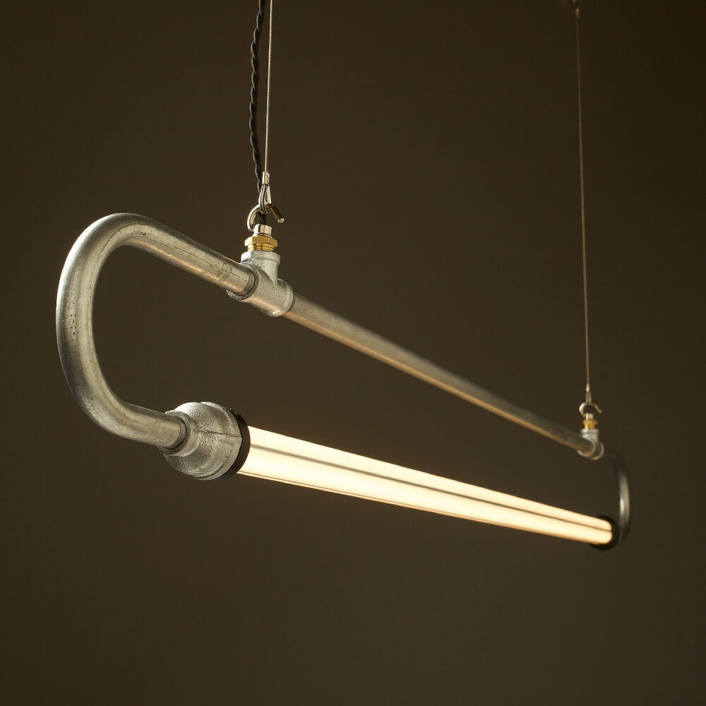 1500 mm Pipe Loop LED Tube Light: Custom-Made Plumbing Light