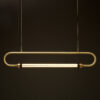 940 mm solid brass pipe loop LED tube light