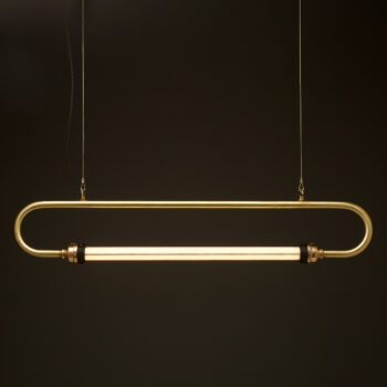 940 mm solid brass pipe loop LED tube light
