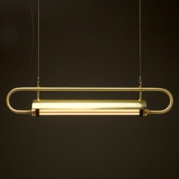 940 mm solid brass pipe loop LED tube light