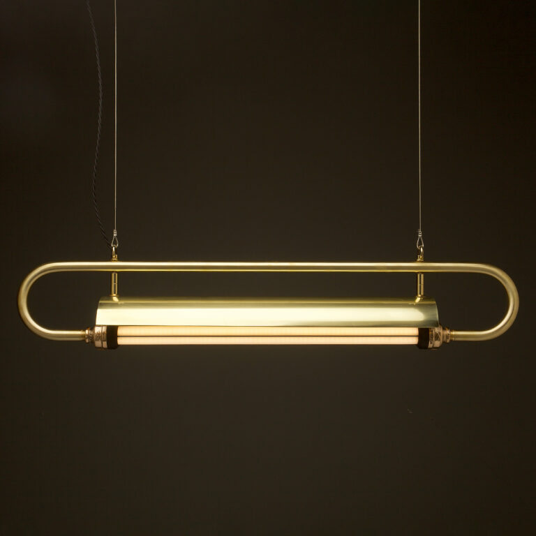 940 mm solid brass pipe loop LED tube light