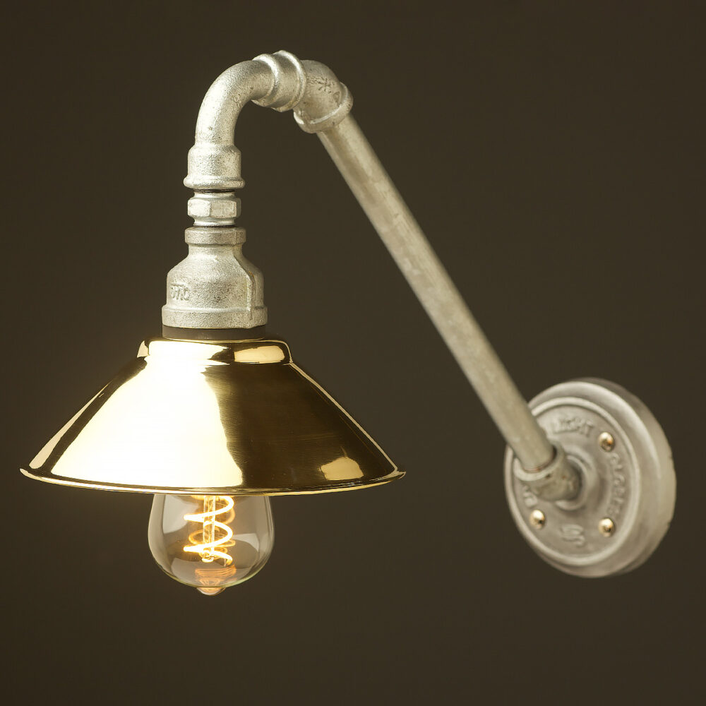 Outdoor Angled plumbing pipe wall light