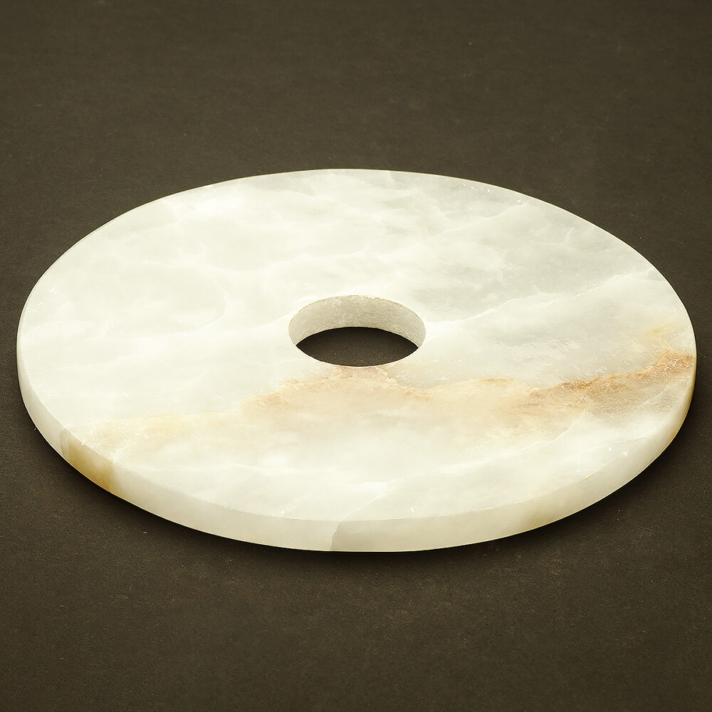 Alabaster 200mm disc shade - Edison Light Globes Pty Ltd