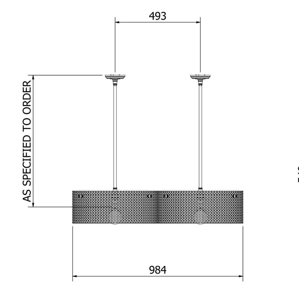 Brass Two Bulb Shade Hanger Light for Customizable Illumination